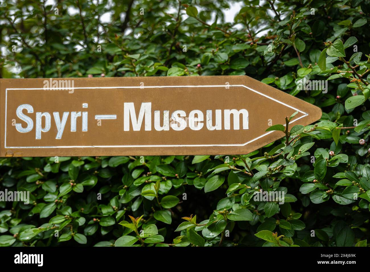Hirzel, Switzerland - April 25, 2024: Johanna Spyri Museum in Hirzel ...
