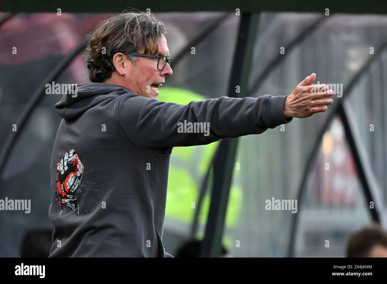 ALMERE - Almere City FC coach Alex Pastoor during the Dutch Eredivisie ...