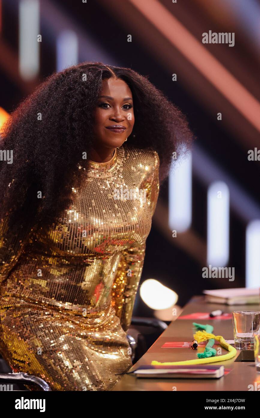 Cologne, Germany. 03rd May, 2024. Motsi Mabuse, jury member, stands in ...