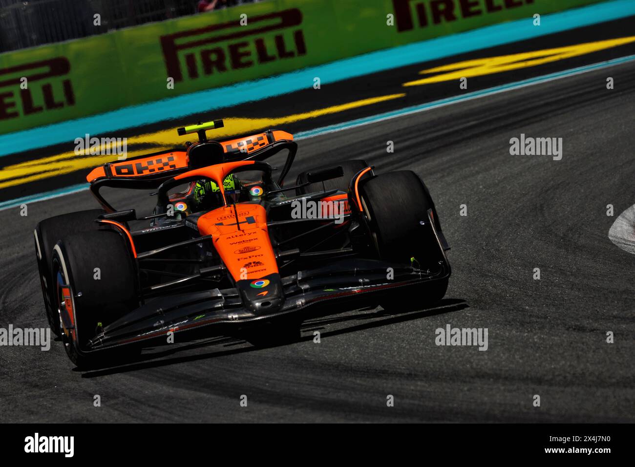 Miami, USA. 03rd May, 2024. Lando Norris (GBR) McLaren MCL38. 03.05. ...