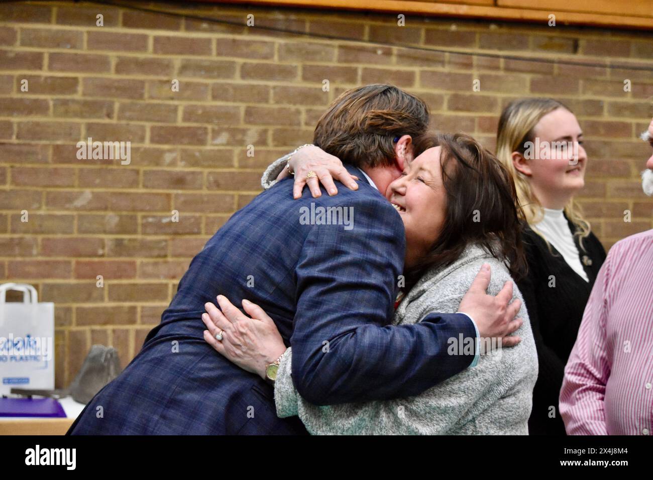 Stockton-on-Tees, UK. 03 May 2024. Labour’s Matt Storey is ...