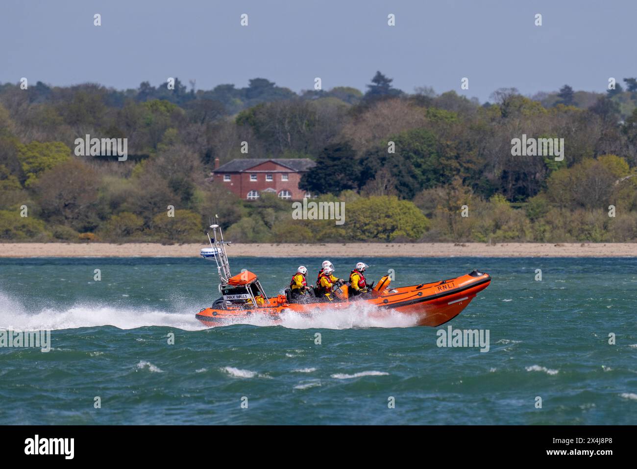 B Class Atlantic Lifeboat based at Calshot RNLI Station Stock Photo - Alamy