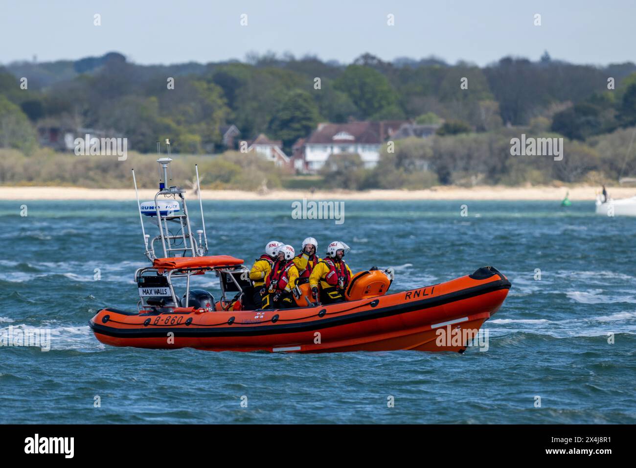 B Class Atlantic Lifeboat based at Calshot RNLI Station Stock Photo - Alamy
