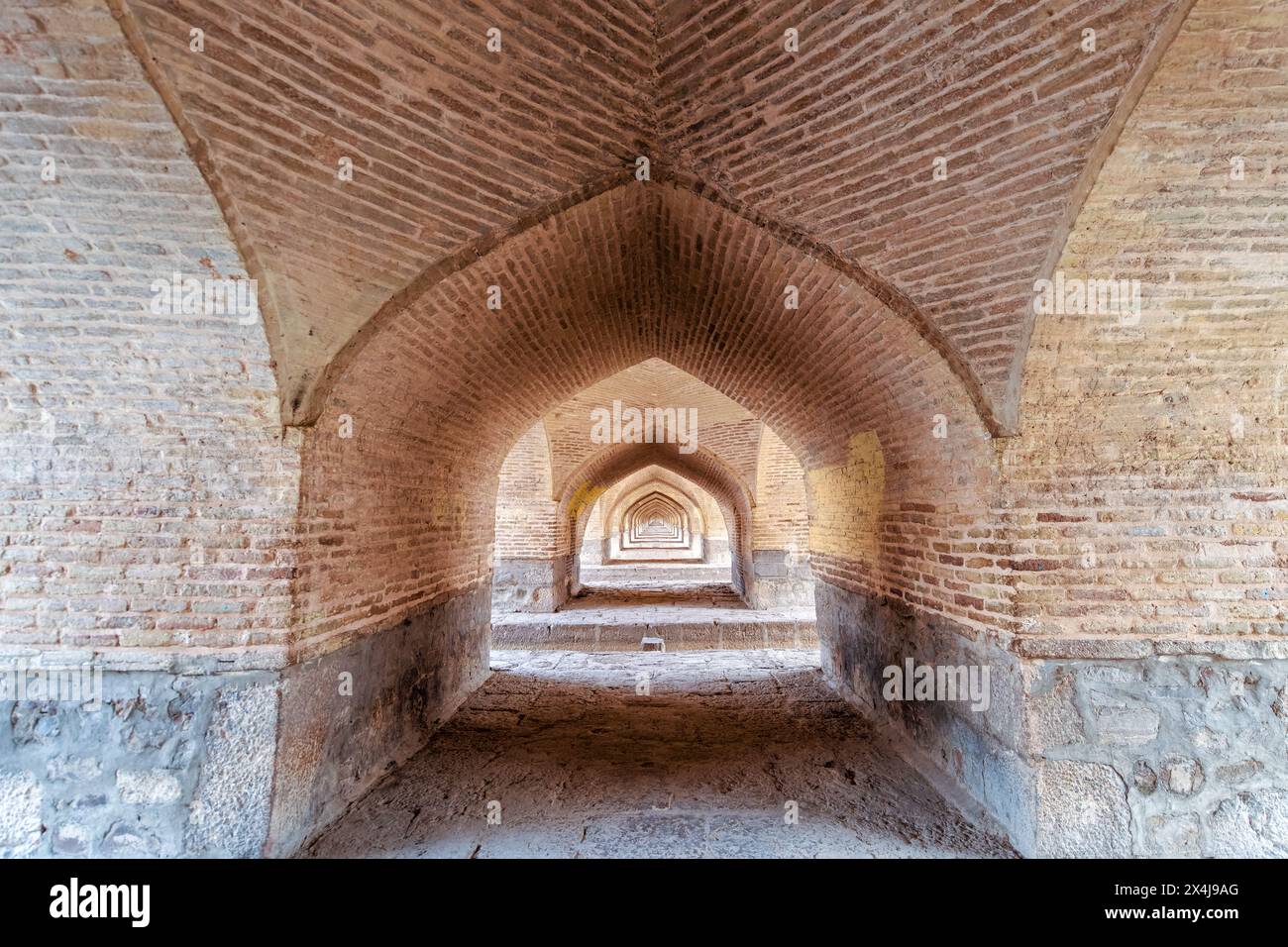 Admire the stunning perspective view through the continuous arches of ...