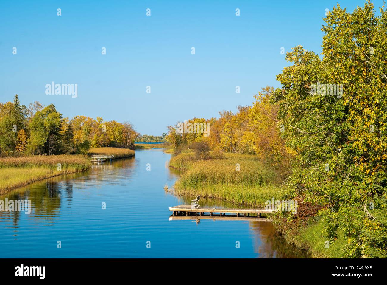 Mississippi River in Bemidji Minnesota near highway 2. This beautiful ...