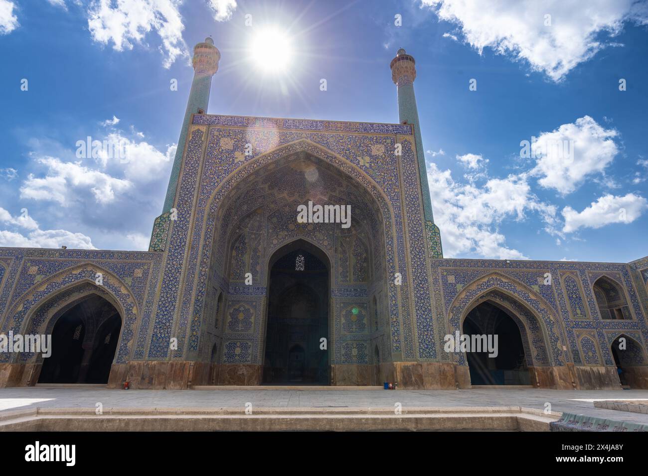Stunning Persian-Islamic architecture with minarets and intricate tiles ...
