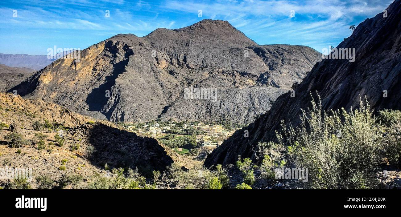 The lovely oasis village of Bald Sayt (Balad Sayt), Western Hajar ...