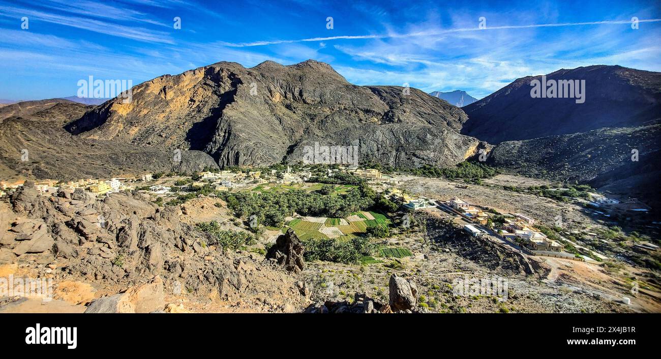 The lovely oasis village of Bald Sayt (Balad Sayt), Western Hajar ...