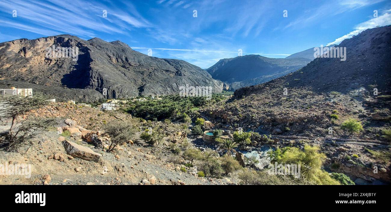 The lovely oasis village of Bald Sayt (Balad Sayt), Western Hajar ...