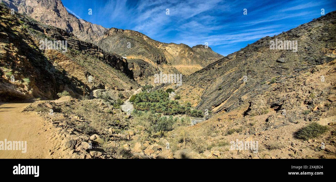 The lovely oasis village of Bald Sayt (Balad Sayt), Western Hajar ...