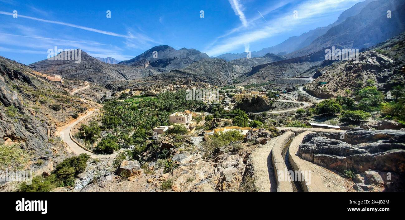 The lovely oasis village of Bald Sayt (Balad Sayt), Western Hajar ...