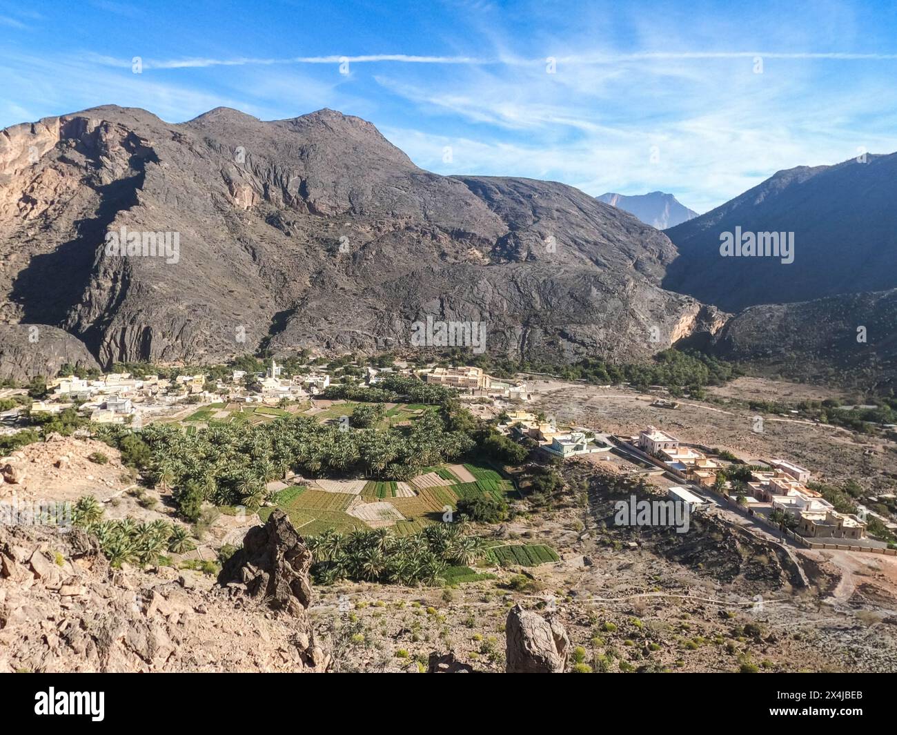 The lovely oasis village of Bald Sayt (Balad Sayt), Western Hajar ...