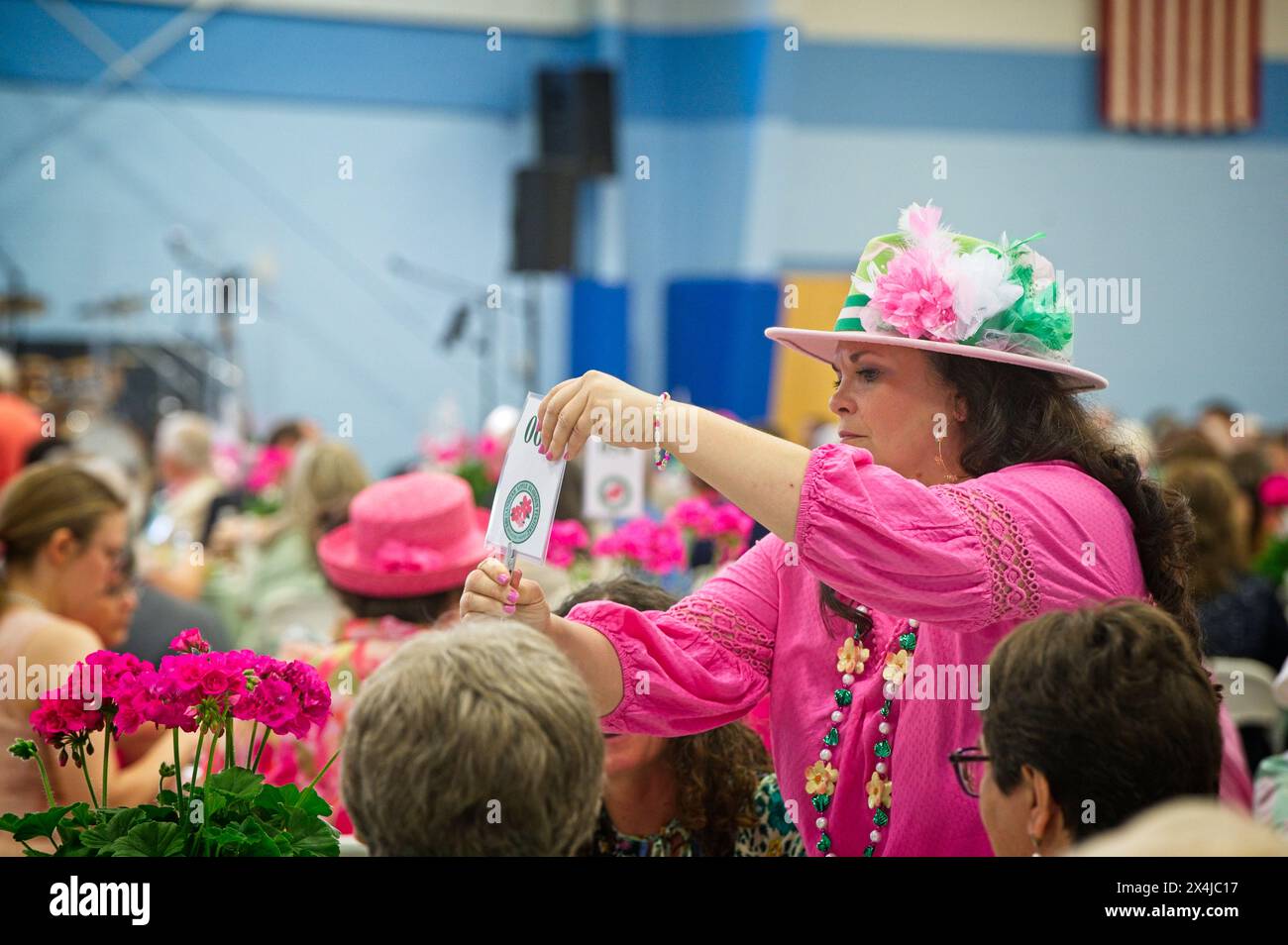USA; 04-26-2024: The Apple Blossom Prayer Bruch at the Winchester ...