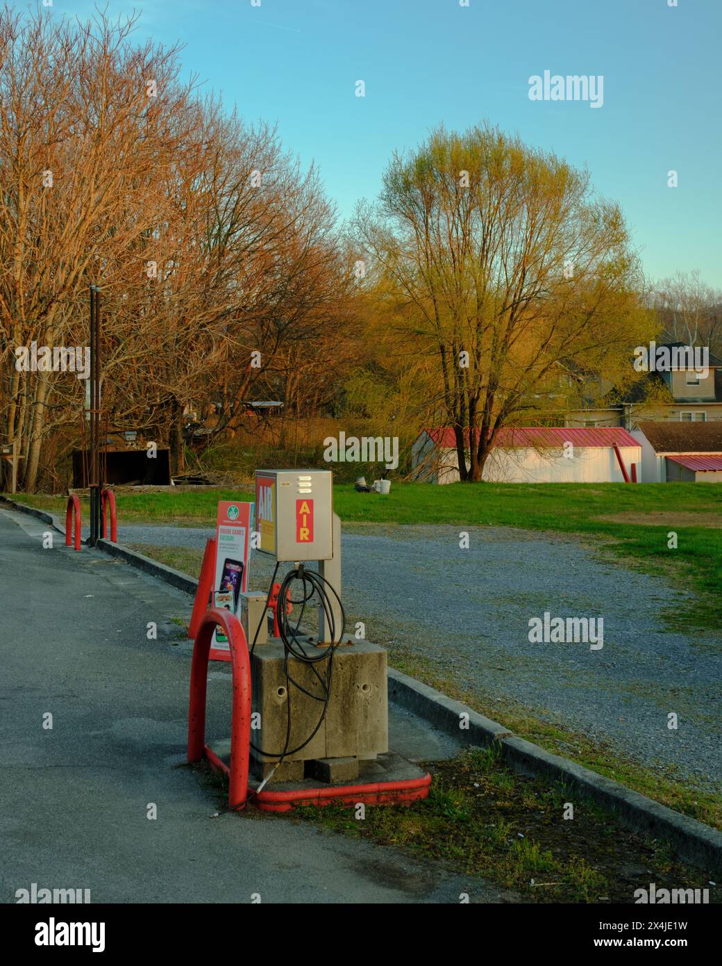 An air pump with spring colors in Marion, Virginia Stock Photo - Alamy