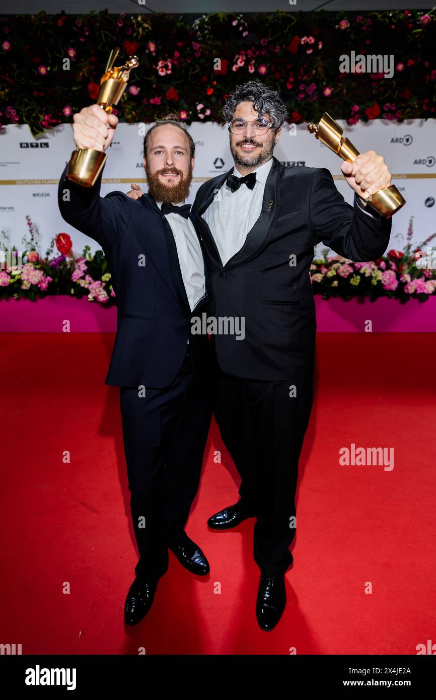 Berlin, Germany. 03rd May, 2024. Adrian Meyer (l) and Kariem Saleh ...
