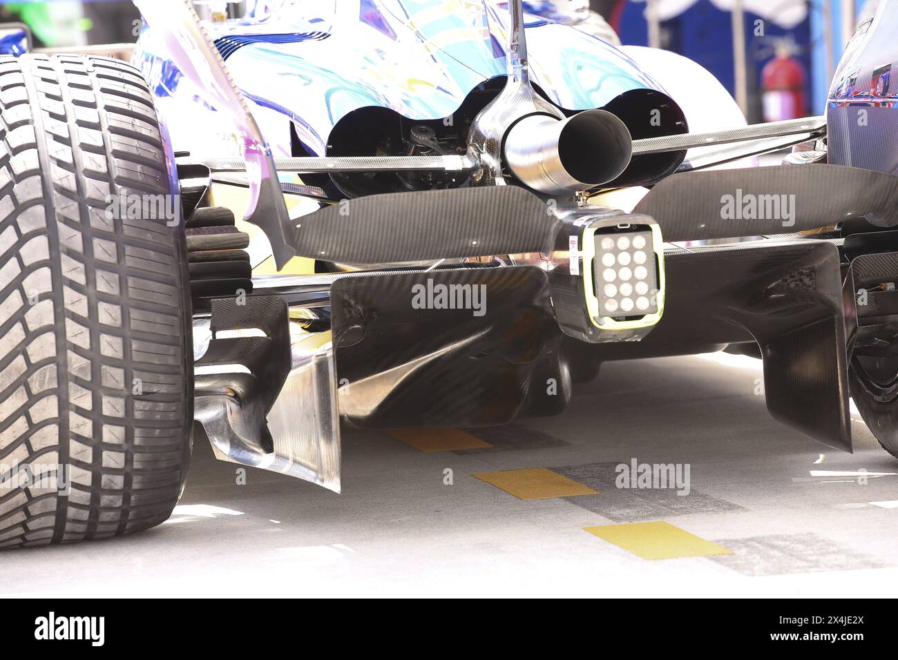 Visa Cash App RB F1 Team VCARB 01, mechanical detail diffuser floor ...