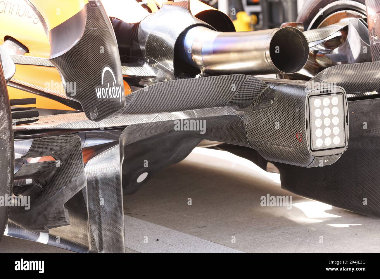 McLaren F1 Team MCL38, mechanical detail beam wing during the Formula 1 ...