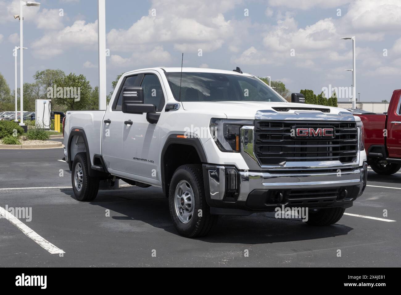 Kokomo - May 2, 2024: GMC Sierra 2500 4WD Double Cab Pro display. GMC ...