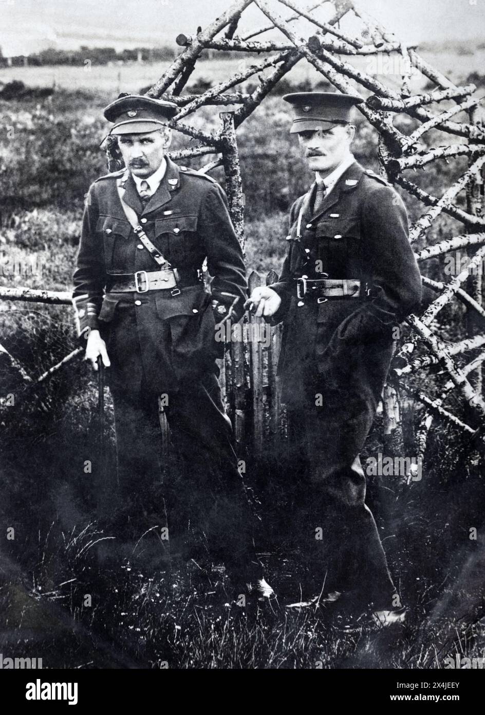 Territorial officers of the Kings Own Yorkshire Light Infantry during the First World War Stock ...