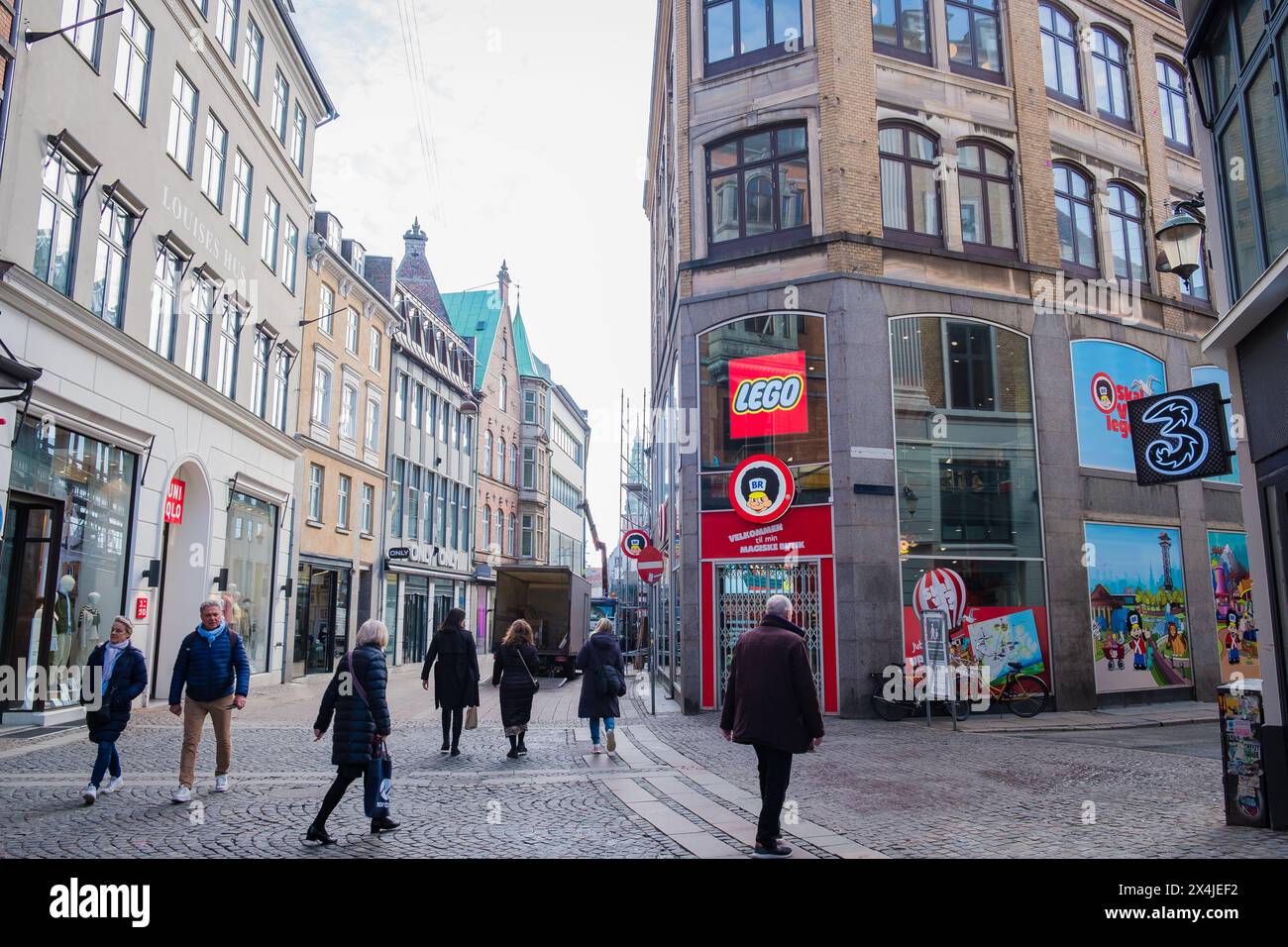 Copenhagen, Denmark - April 5, 2024: Lego brand shop in Copenhagen city ...