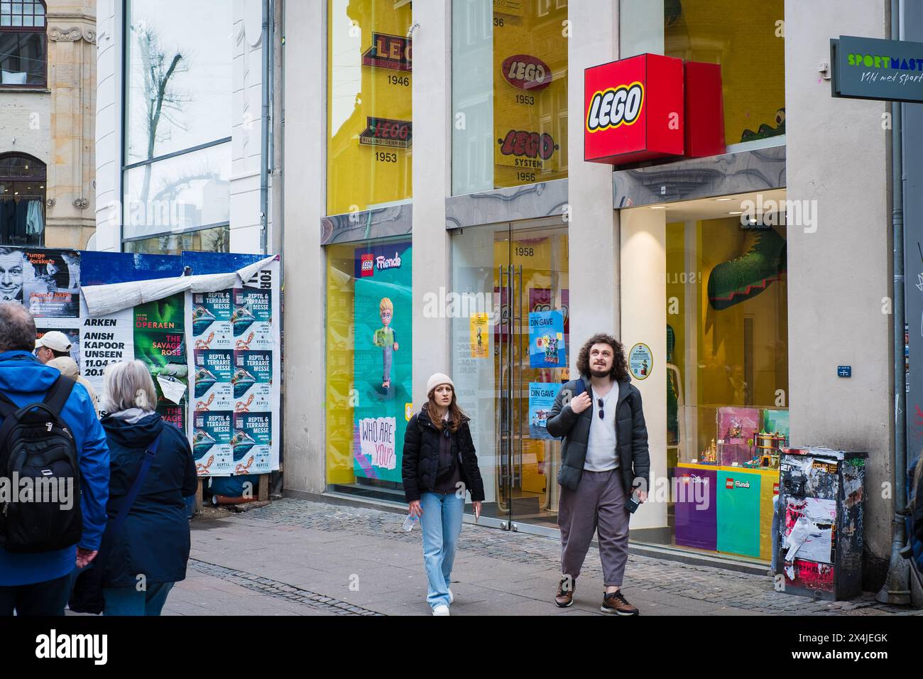 Copenhagen, Denmark - April 5, 2024: Lego brand shop in Copenhagen city ...