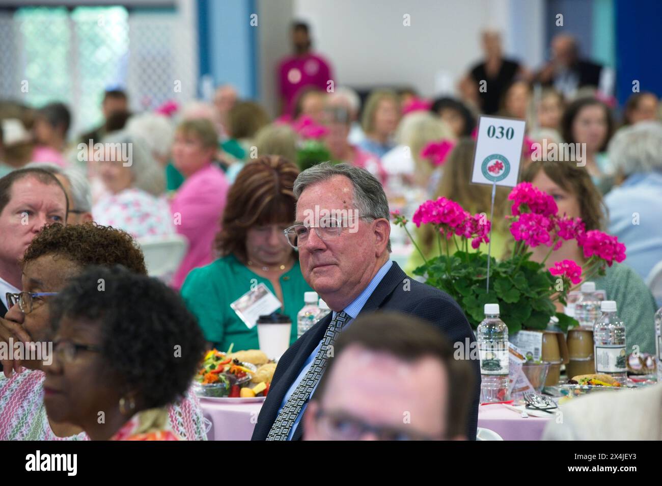 USA; 04-26-2024: The Apple Blossom Prayer Bruch at the Winchester ...