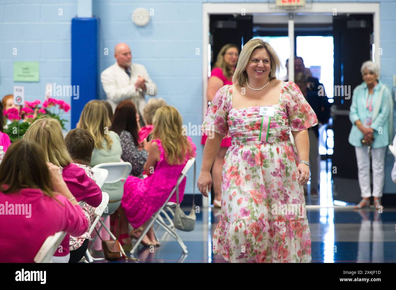 USA; 04-26-2024: The Apple Blossom Prayer Bruch at the Winchester ...