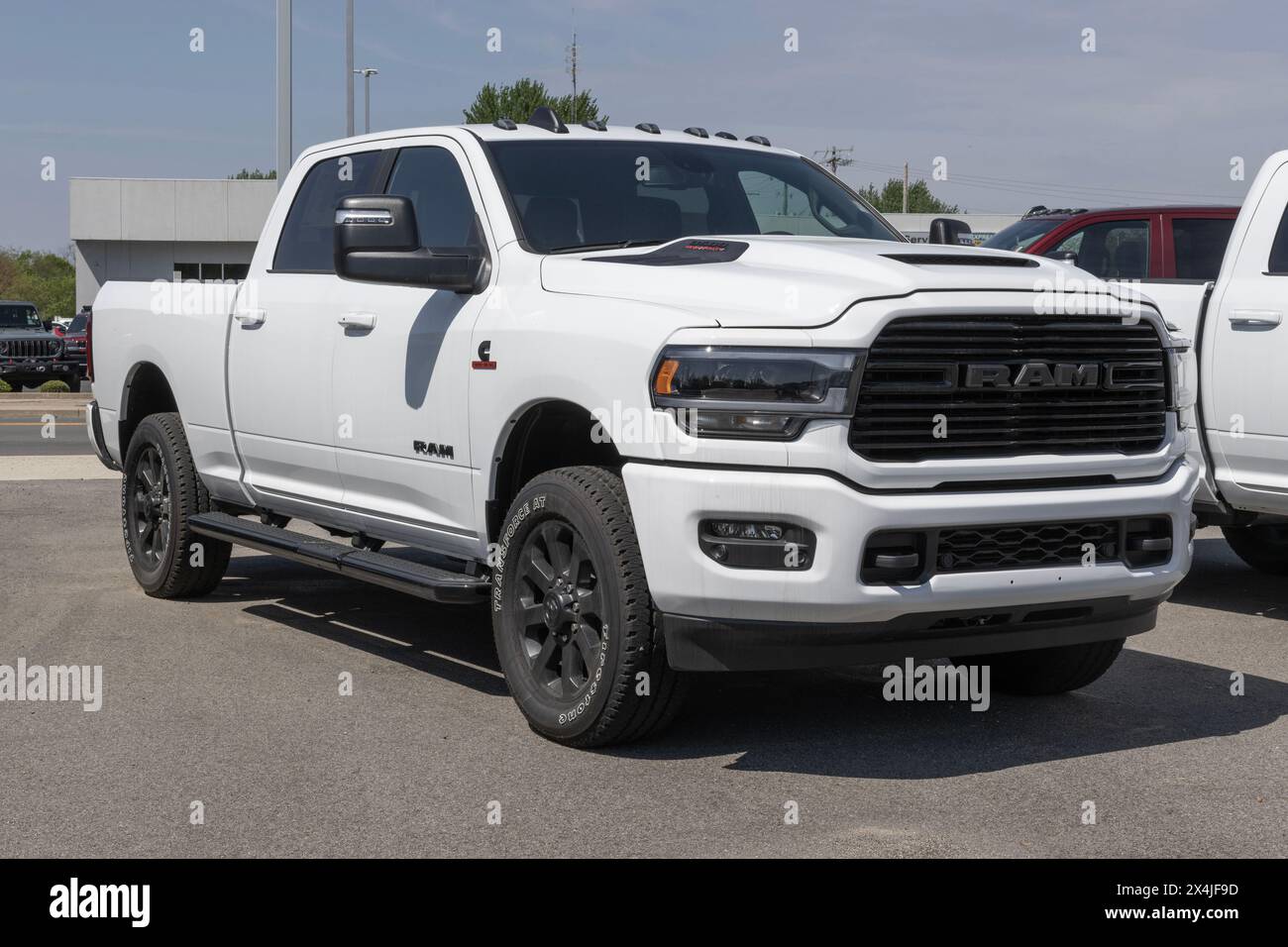 Logansport - May 2, 2024: Ram 3500 Laramie Crew Cab 4X4 display. Ram ...