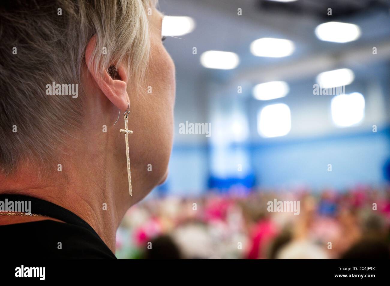 USA; 04-26-2024: The Apple Blossom Prayer Bruch at the Winchester ...