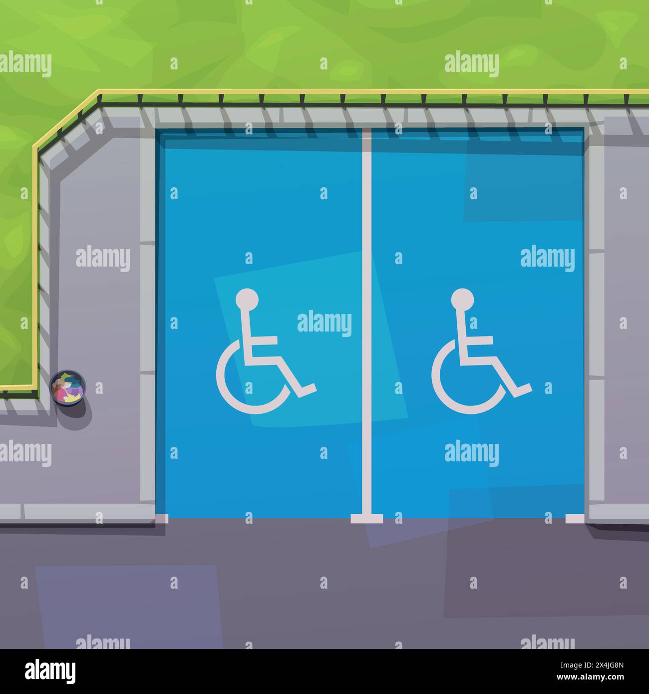 Accessible parking space Stock Vector Images - Alamy
