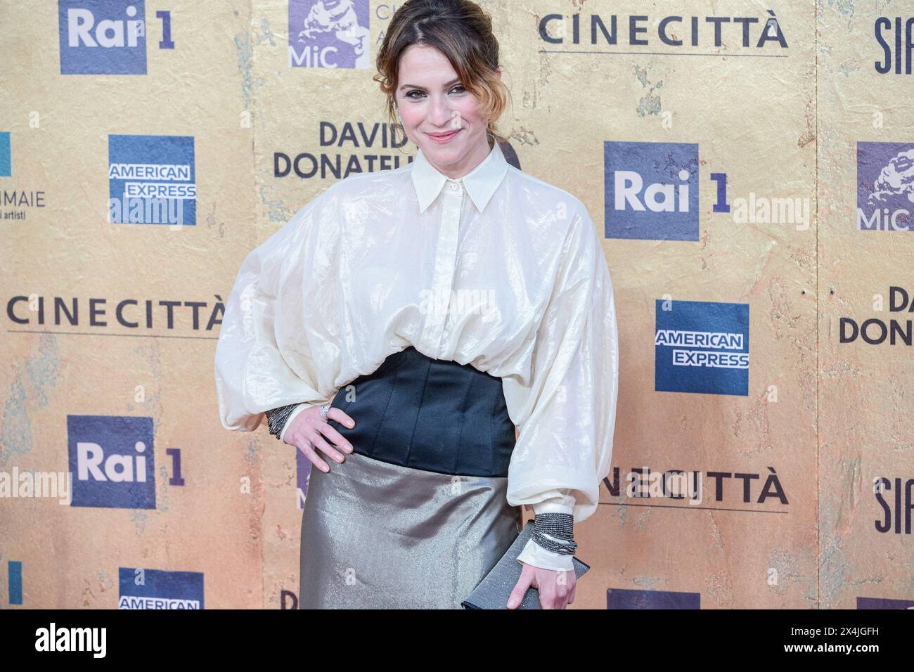 Roma, Italia. 03rd May, 2024. I David di Donatello Red Carpet. Nella ...