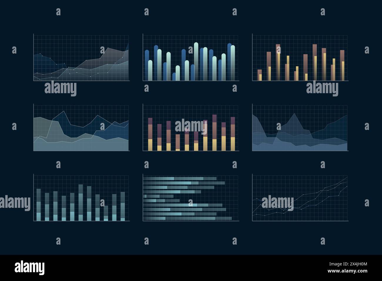 Pie chart line blue Stock Vector Images - Alamy
