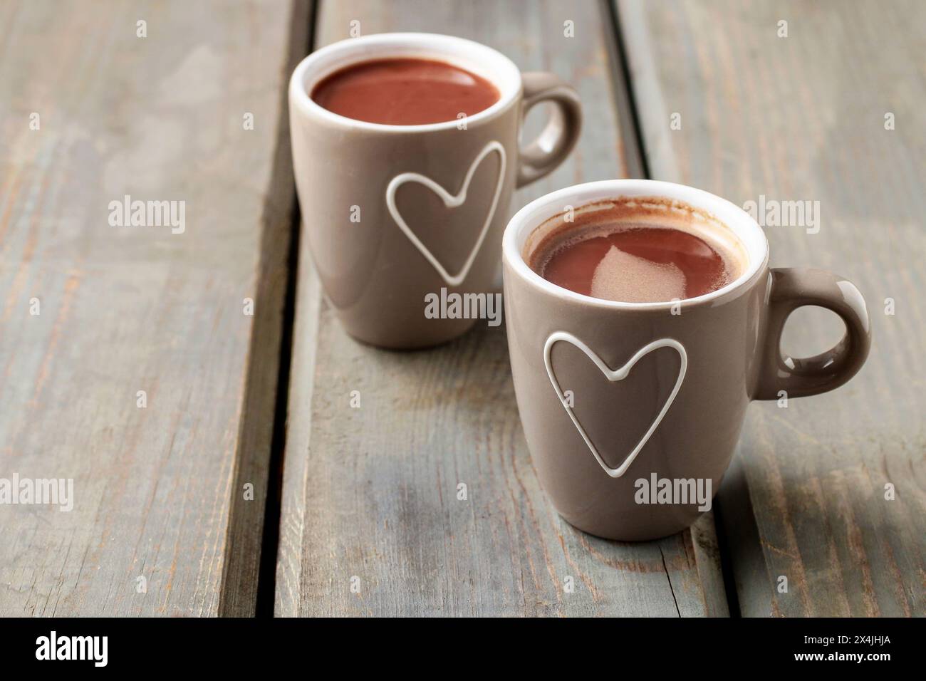 Two cups aromatic coffee hi-res stock photography and images - Alamy