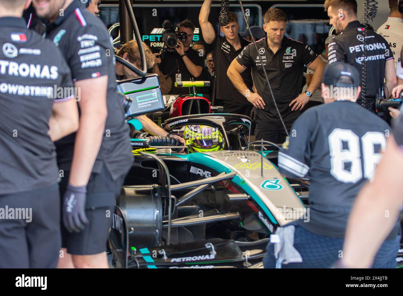 Miami Gardens, FL, USA. 3rd May 2024. Sprint Qualifying. Paddock & Team ...