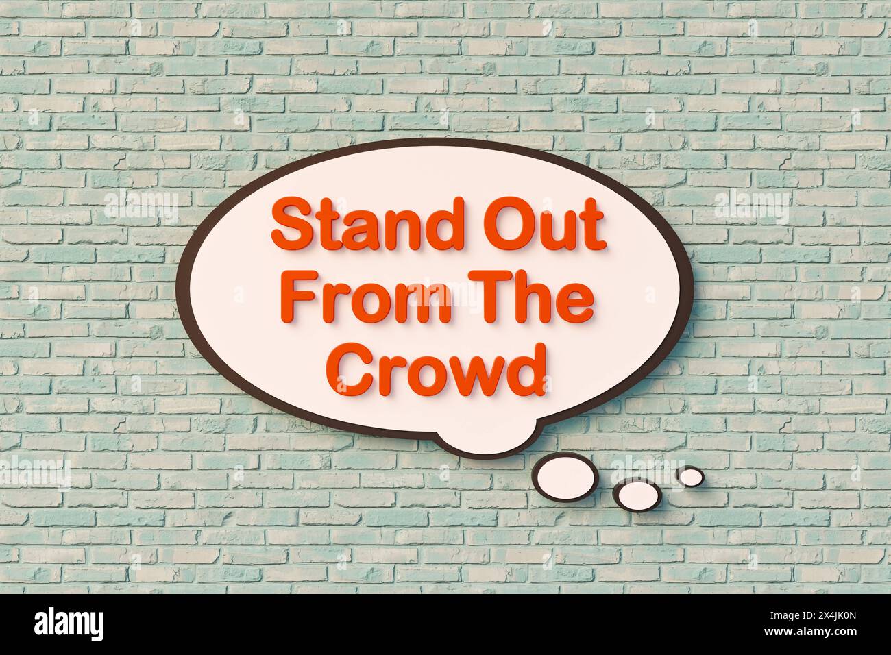 Stand out from the crowd. Stand out from the crowd. Speech bubble ...