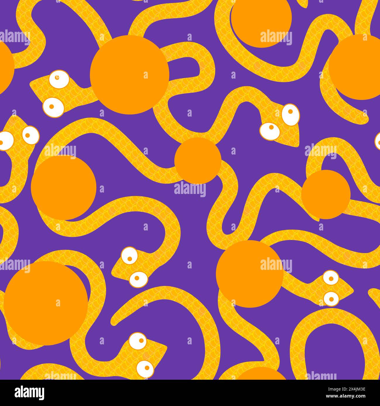 Christmas cartoon animals seamless snake pattern for new year wrapping ...