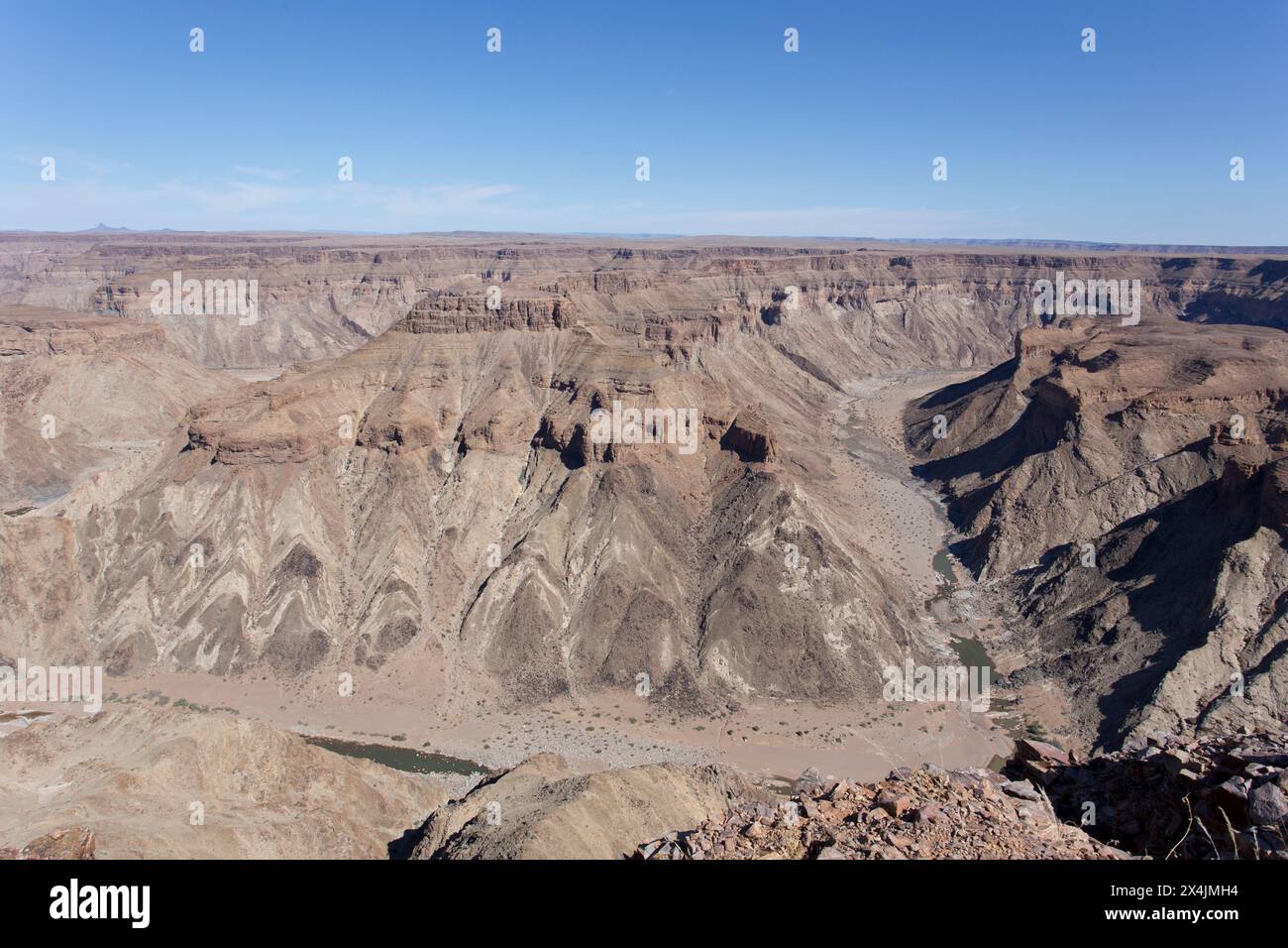 The landscape of fishriver canyon in Namibia Stock Photo - Alamy