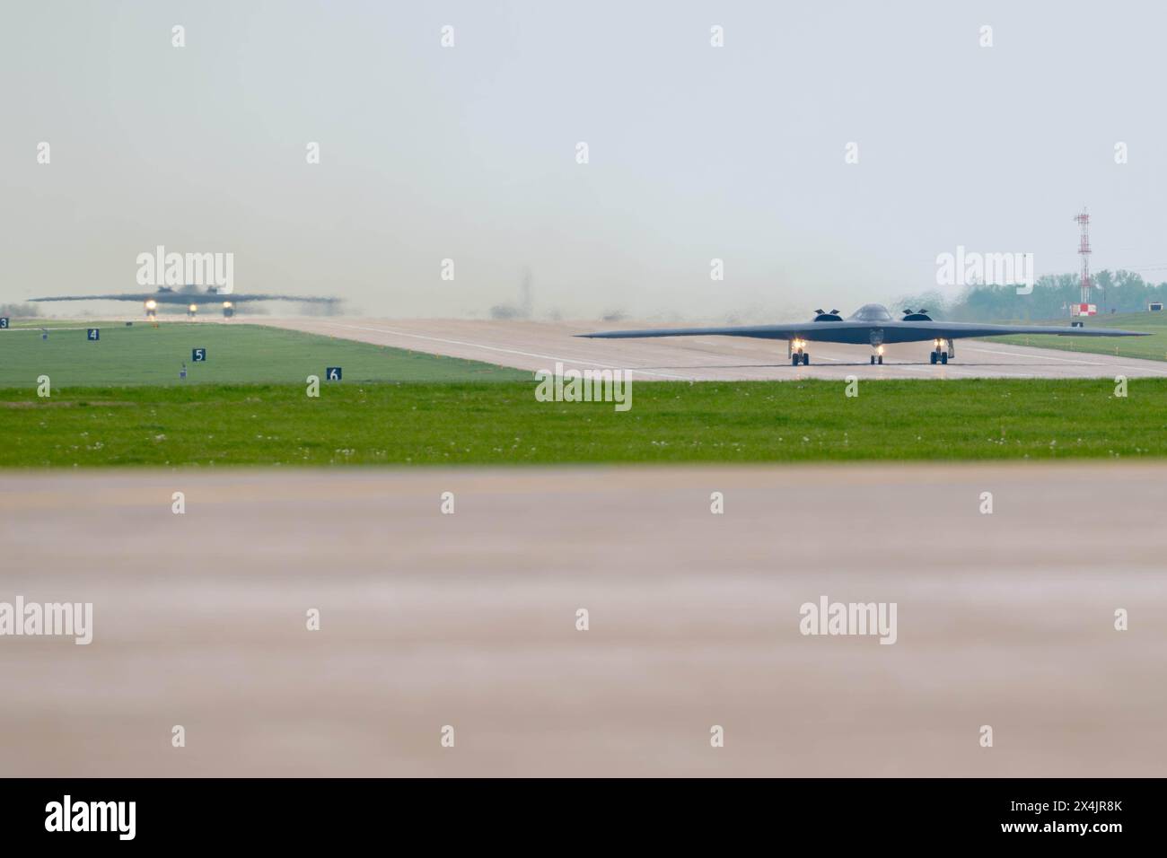 Whiteman AFB, Missouri, USA. 15th Apr, 2024. B-2 Spirit stealth bombers ...