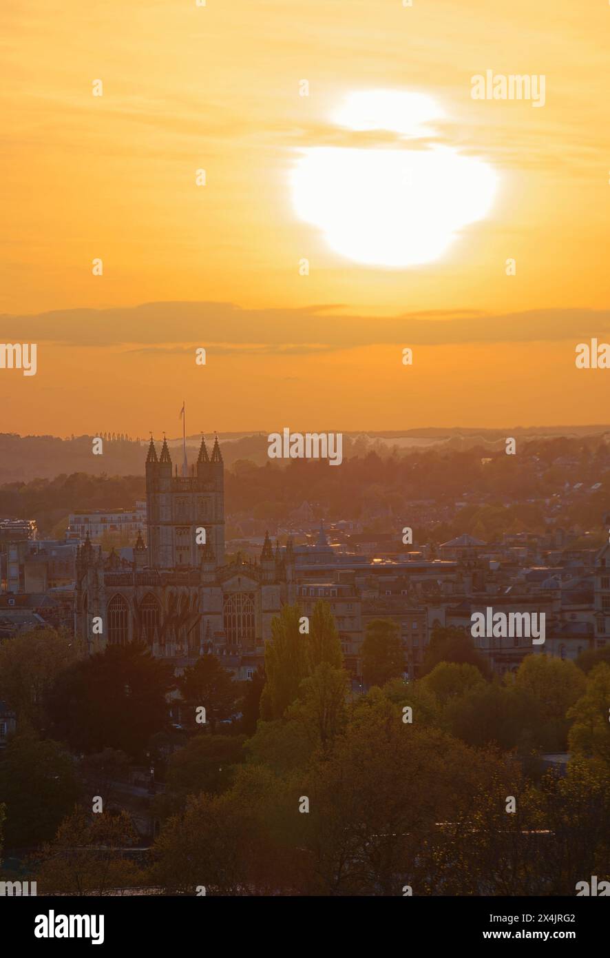 Beautiful golden sunset over Bath Stock Photo - Alamy