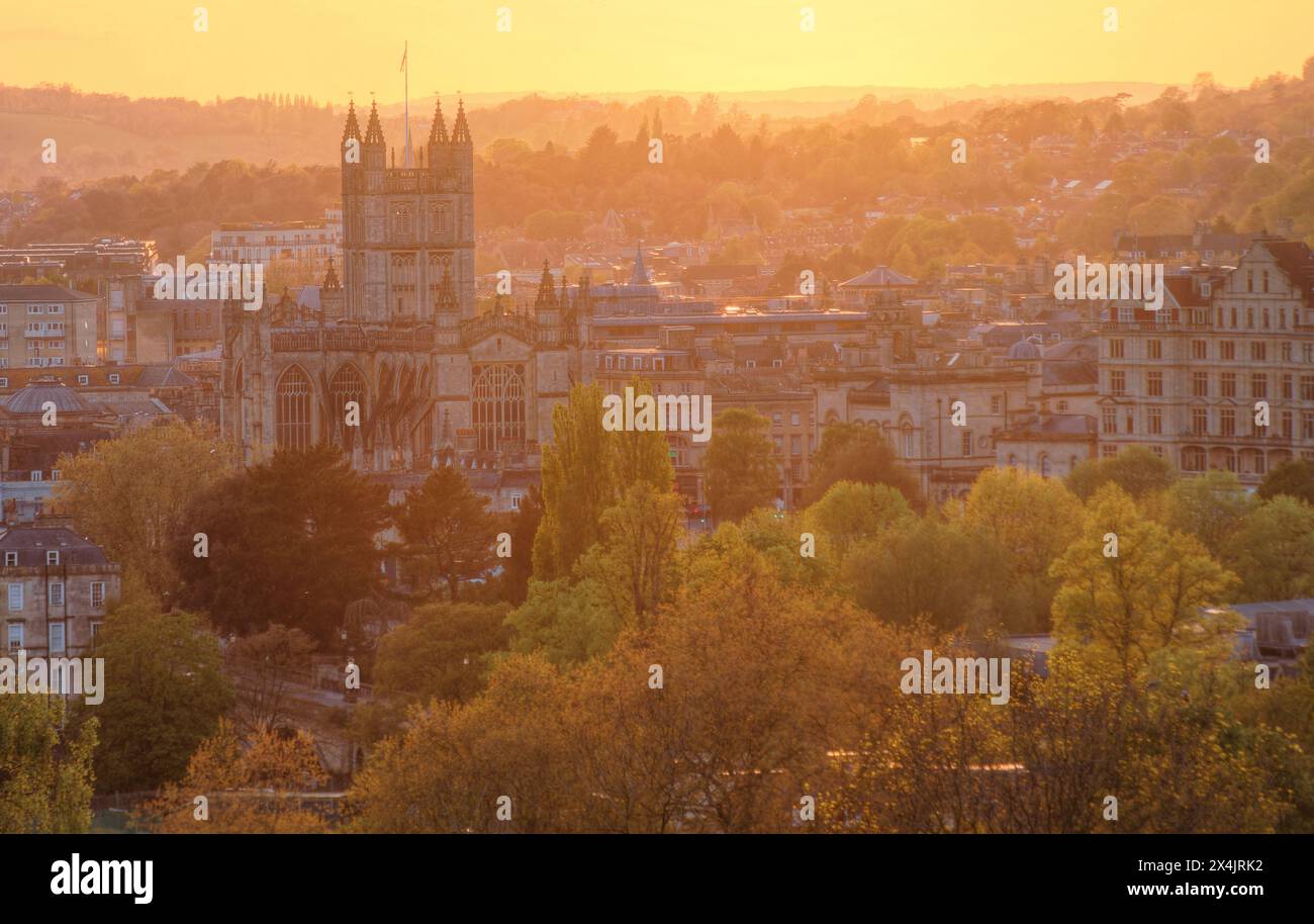 Beautiful golden sunset over Bath Stock Photo - Alamy
