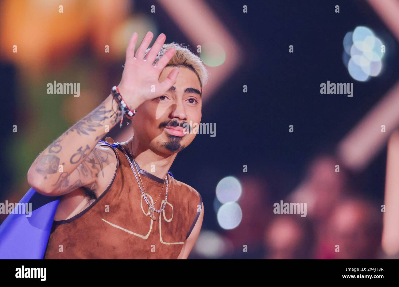 Cologne, Germany. 03rd May, 2024. Tony Bauer, comedian, says goodbye to ...