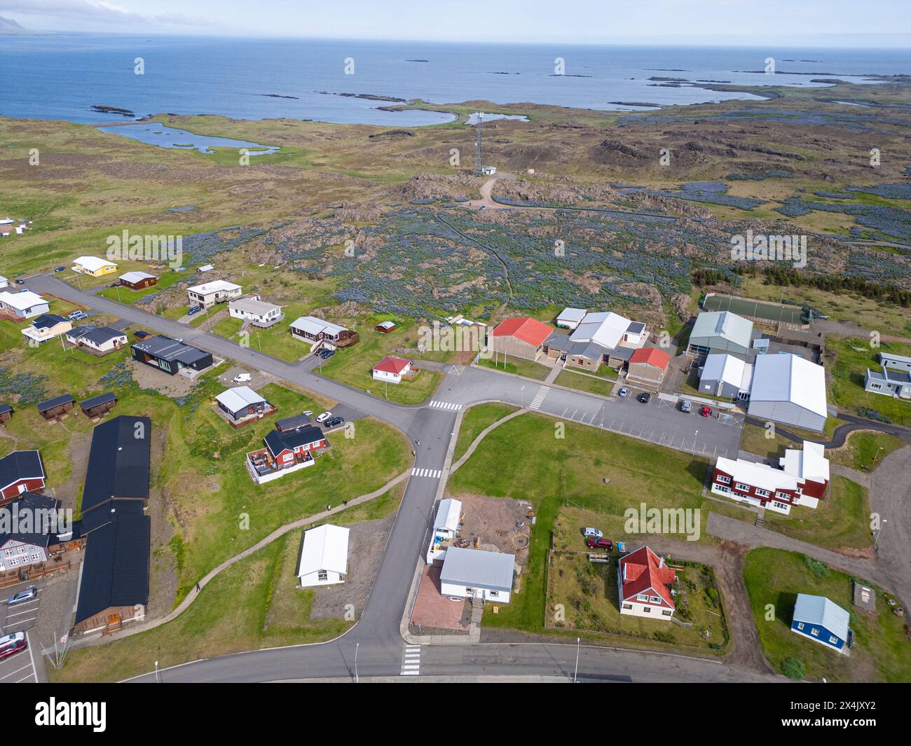 Aerial view of town of Djupivogur in east Iceland Stock Photo - Alamy
