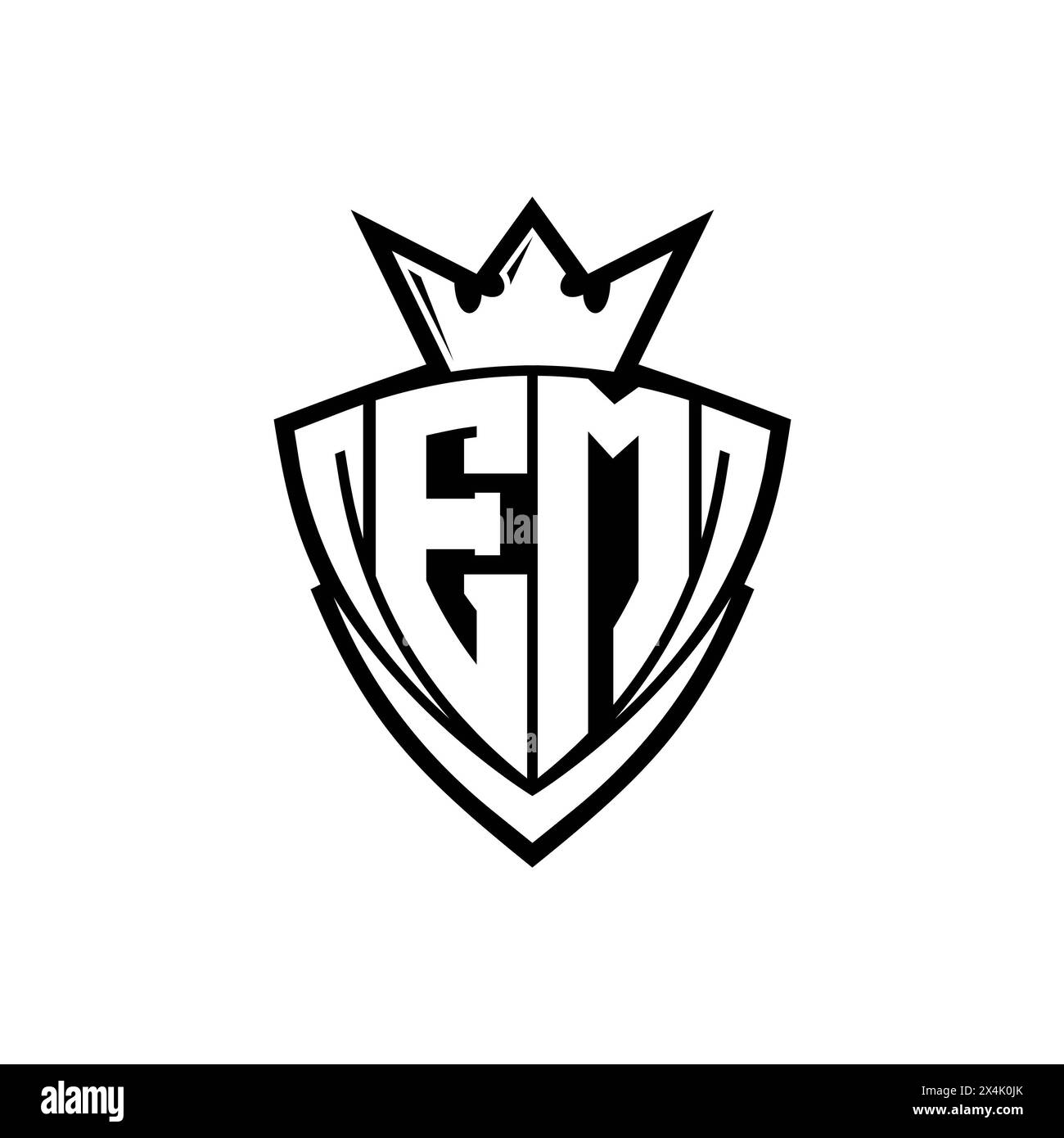 Em modern logo hi-res stock photography and images - Alamy