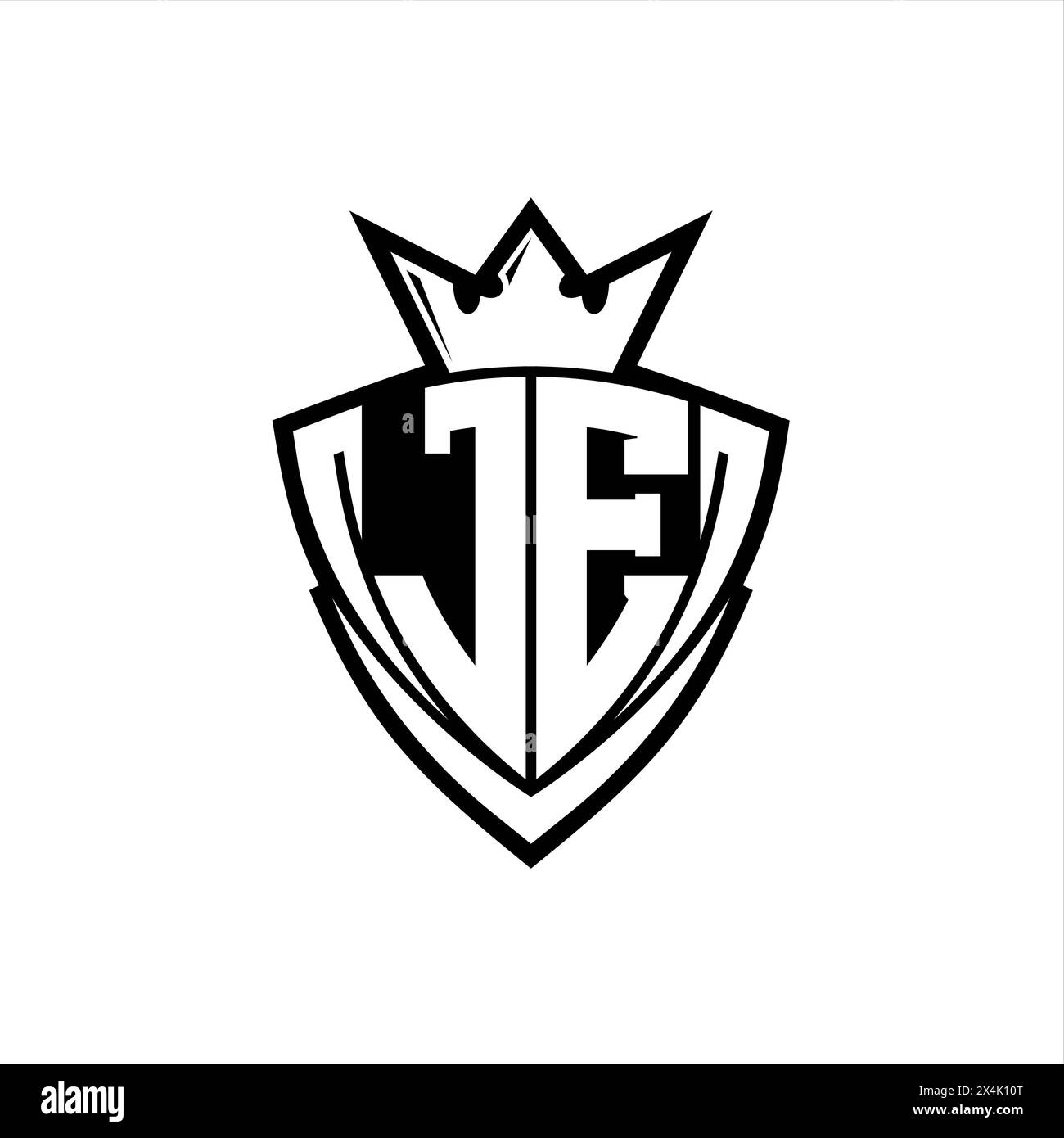 Je brand logo Black and White Stock Photos & Images - Alamy