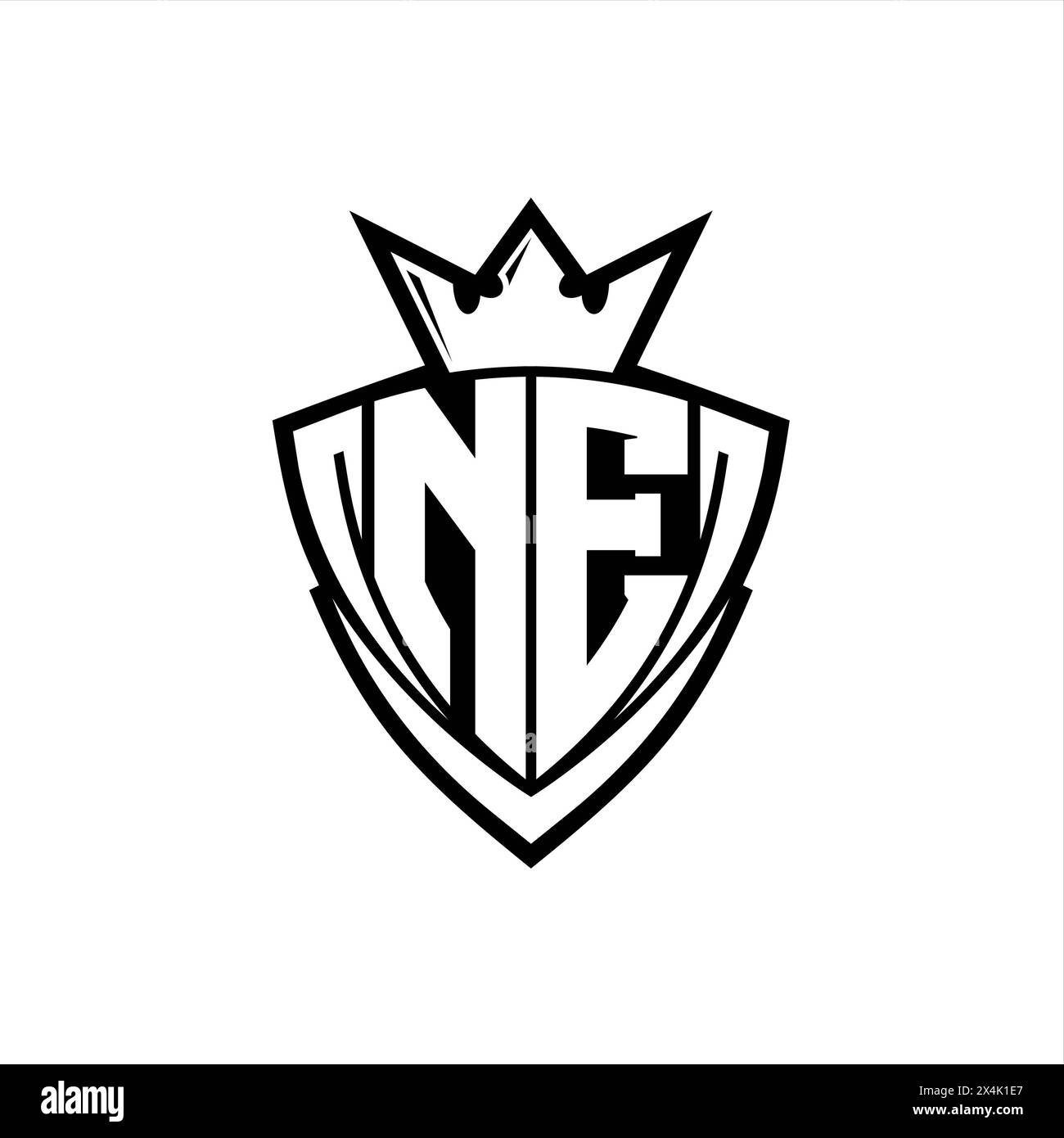 Initial ne logo hi-res stock photography and images - Alamy