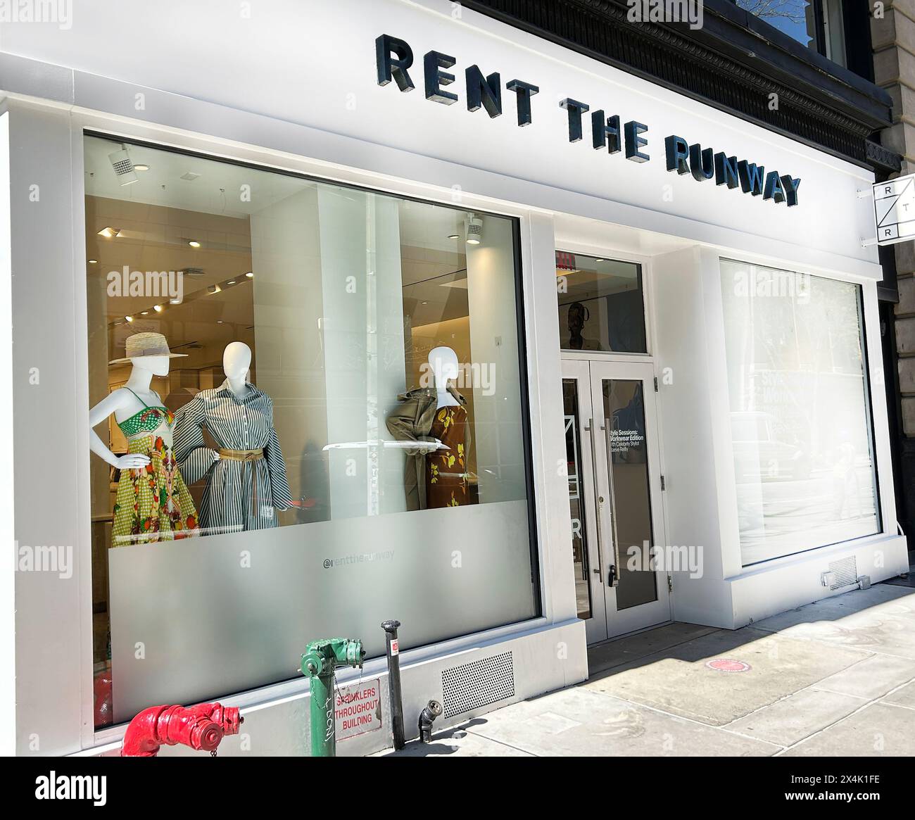 Rent The Runway retail store, building exterior, West 15th Street ...