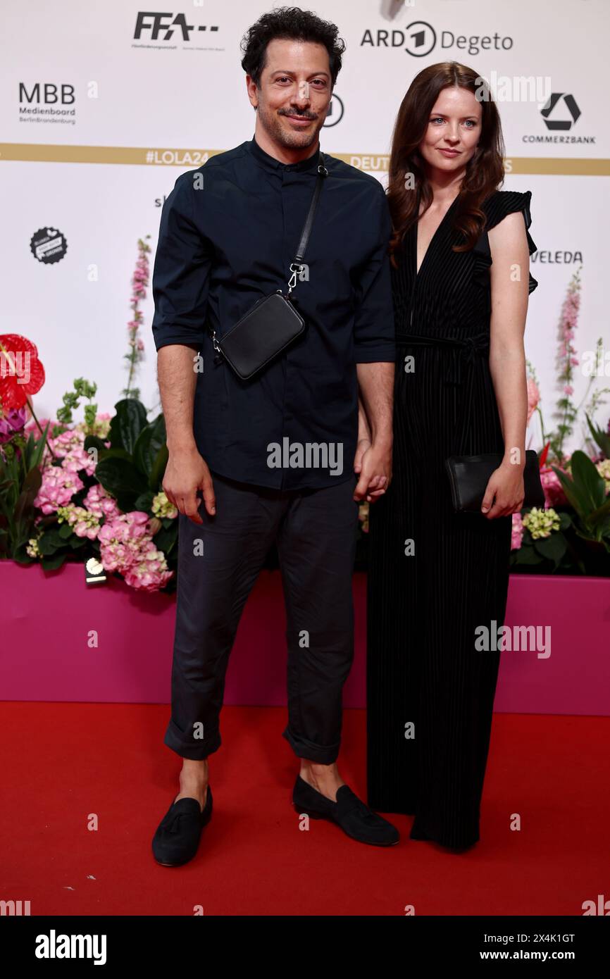 Berlin, Germany. 03rd May, 2024. Actors Fahri Yardim and Beatrix ...