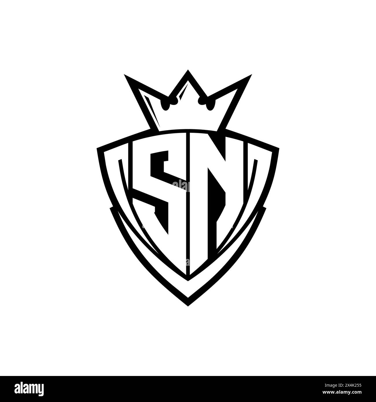 Letter sn logo hi-res stock photography and images - Alamy