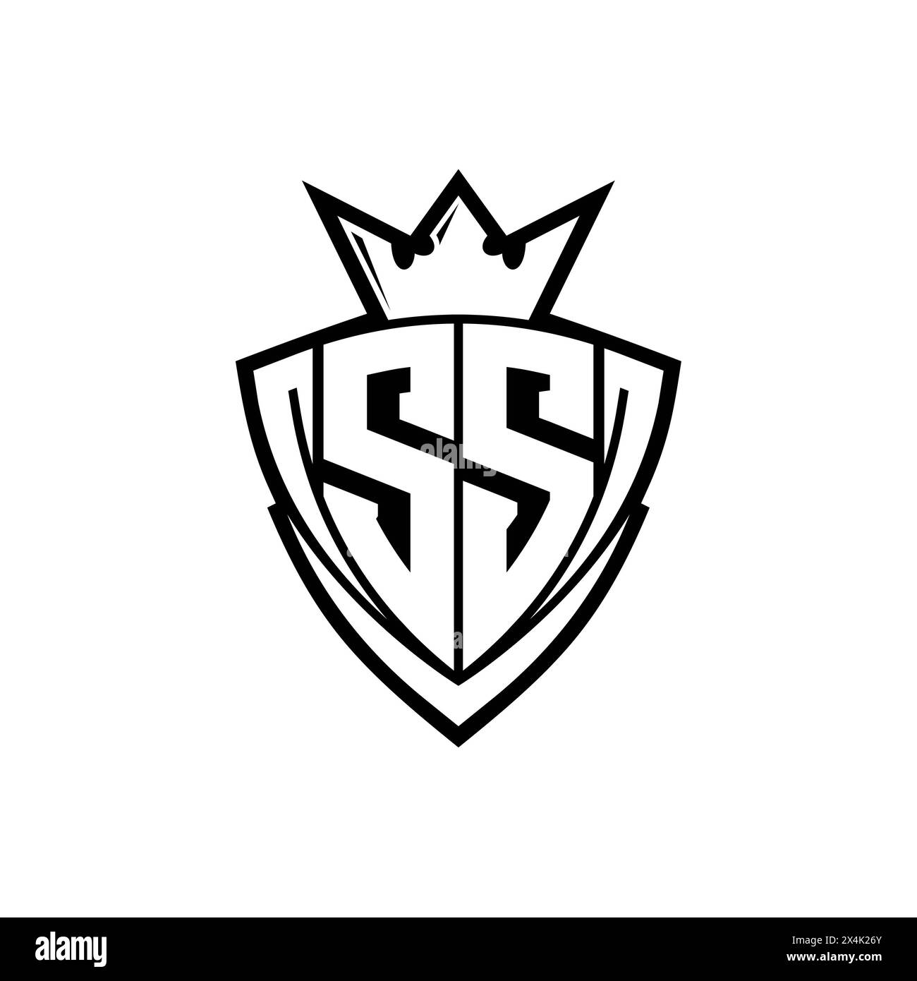 Ss modern logo hi-res stock photography and images - Alamy