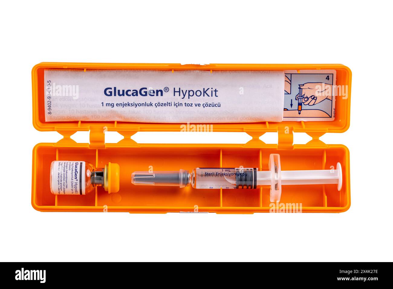 Istanbul Turkey 27 April 2024 Glucagon Syringe Used For Hypoglycemia In Type 1 Diabetics